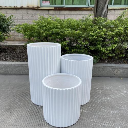 Fluted Ribbed Garden Pots